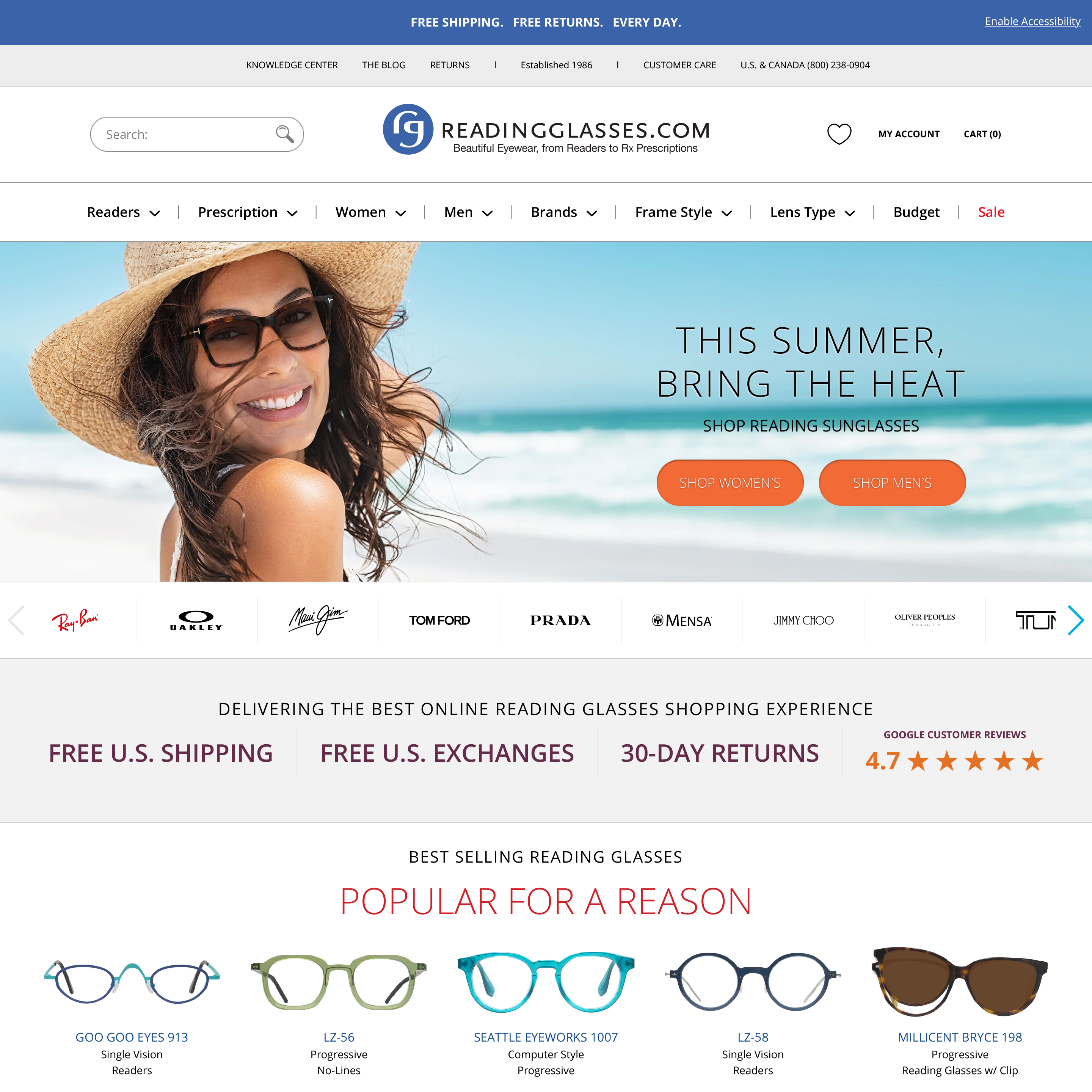 Specs with Rimless Frames - ReadingGlasses.com